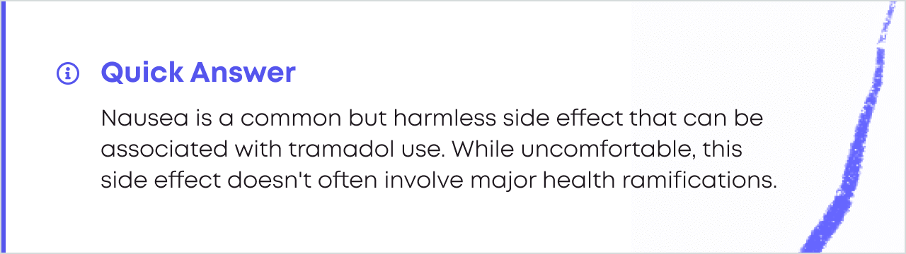 Tramadol Use & Nausea | How to Avoid This Common Effect
